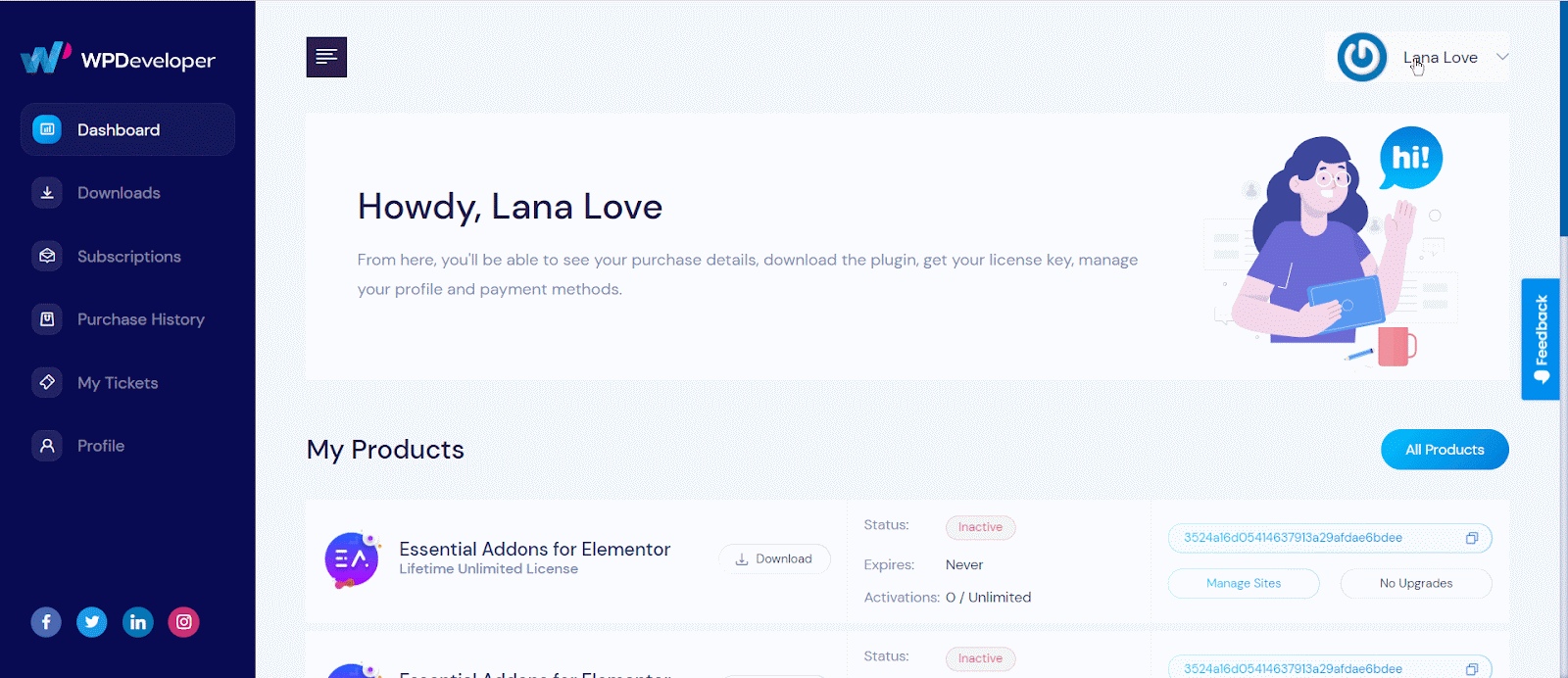 How To Update Account Information - WPDeveloper