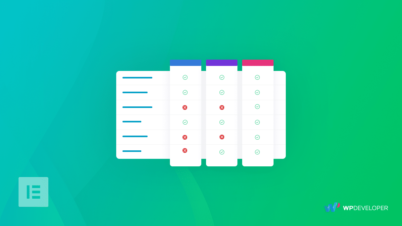 How To Create A Comparison Table For WordPress Using Elementor 