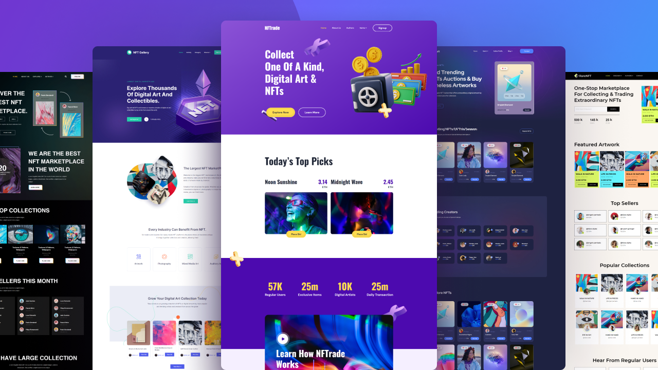 Top 5 WordPress NFT Website Templates For Elementor 2022 