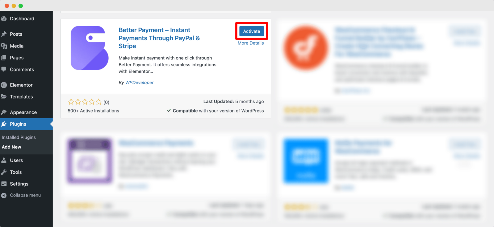 How To Install And Activate Better Payment? - WPDeveloper