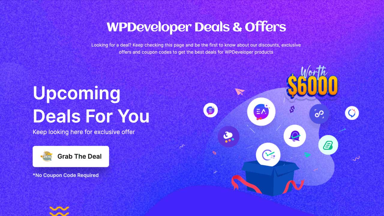 Deals - WPDeveloper