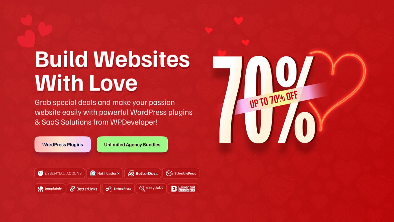 WPDeveloper Deals & Offers