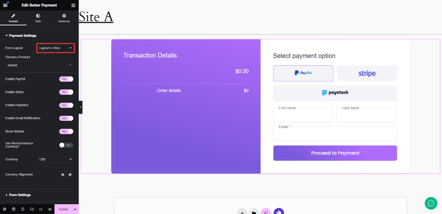 How To Update Form Layouts In Better Payment? - WPDeveloper