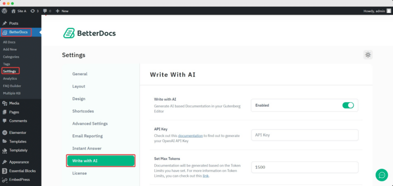 Create AI-Generated Knowledge Base on WordPress with BetterDocs 'Write With AI' - WPDeveloper