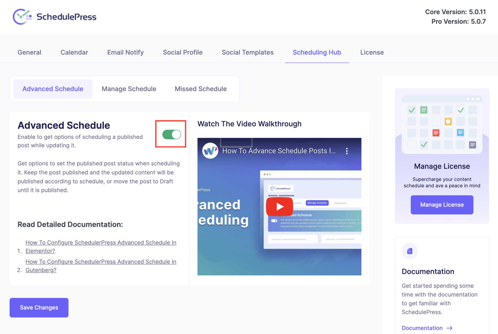 How to Configure SchedulePress Advanced Schedule in Classic Editor? - WPDeveloper