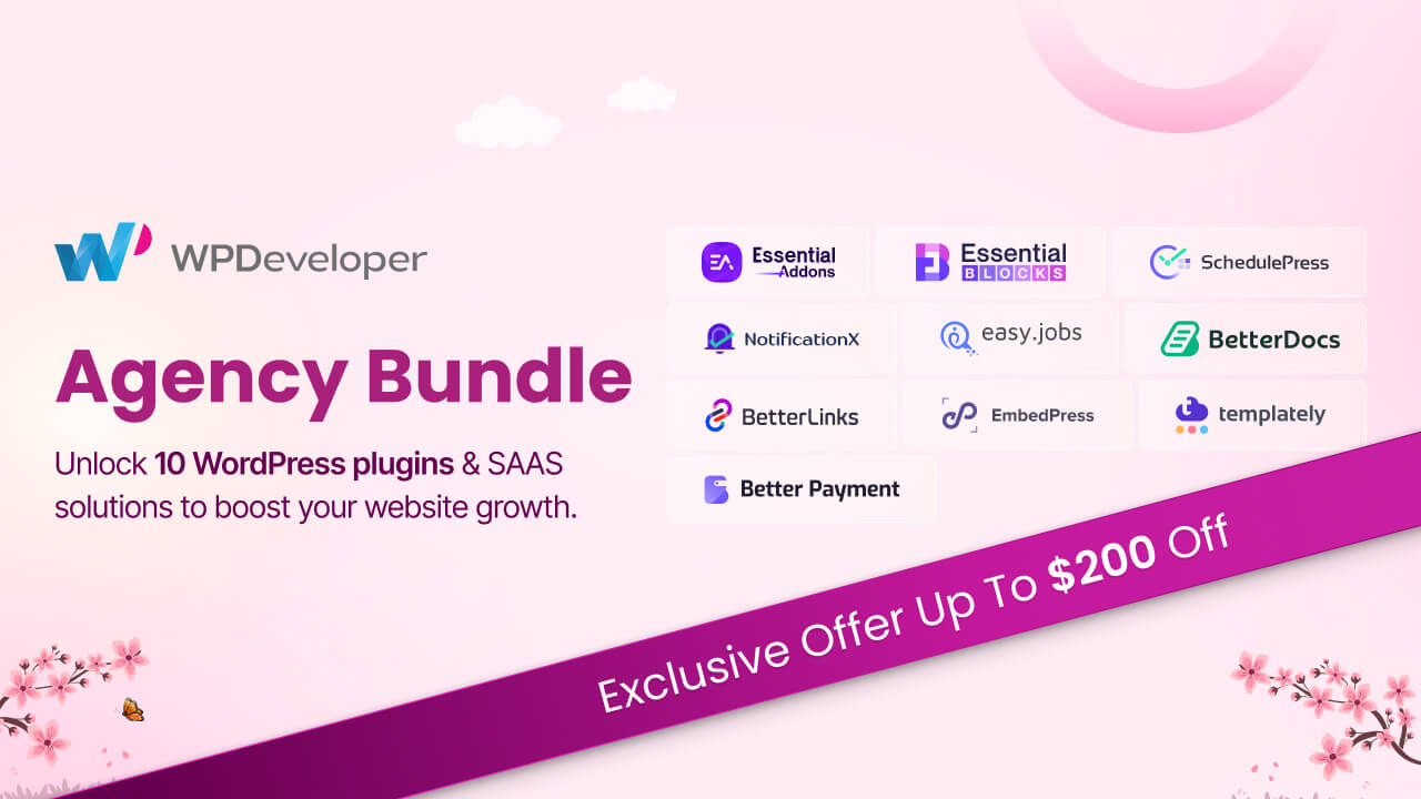 WPDeveloper Agency Bundle Plan - WPDeveloper