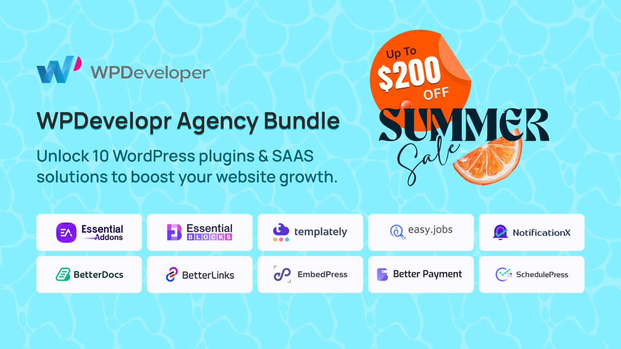 WPDeveloper Agency Bundle Plan - WPDeveloper