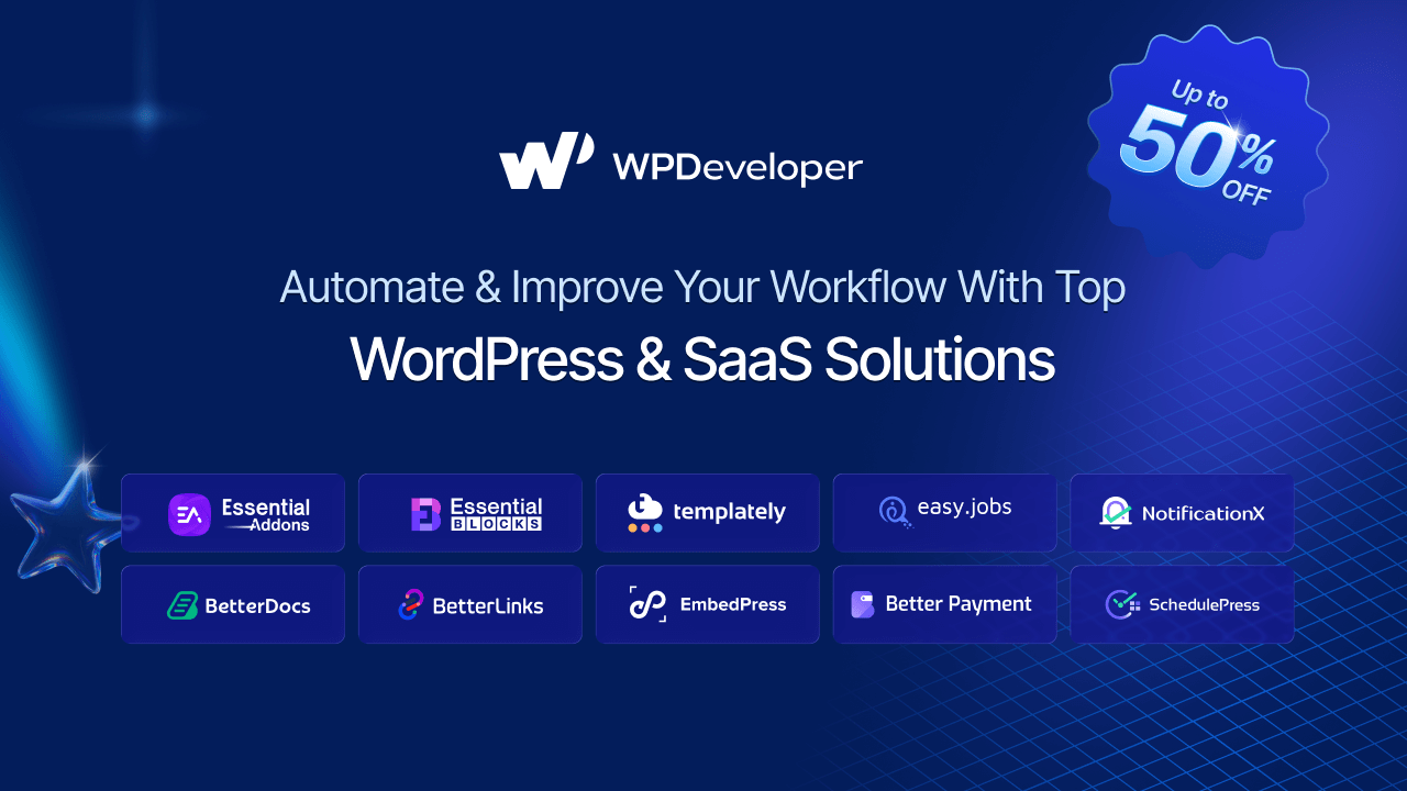 WPDeveloper Current Deals & Offers